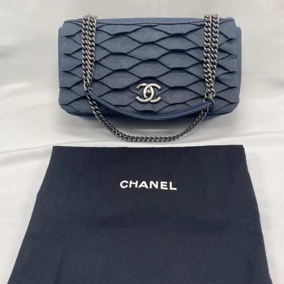 CHANEL | Bags | Chanel Blue Denim Flap Bag | Poshmark